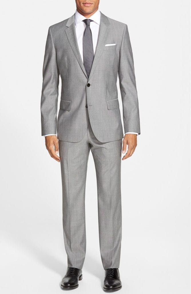 Men's 2 Button Silk & Wool Suit Custom Made
