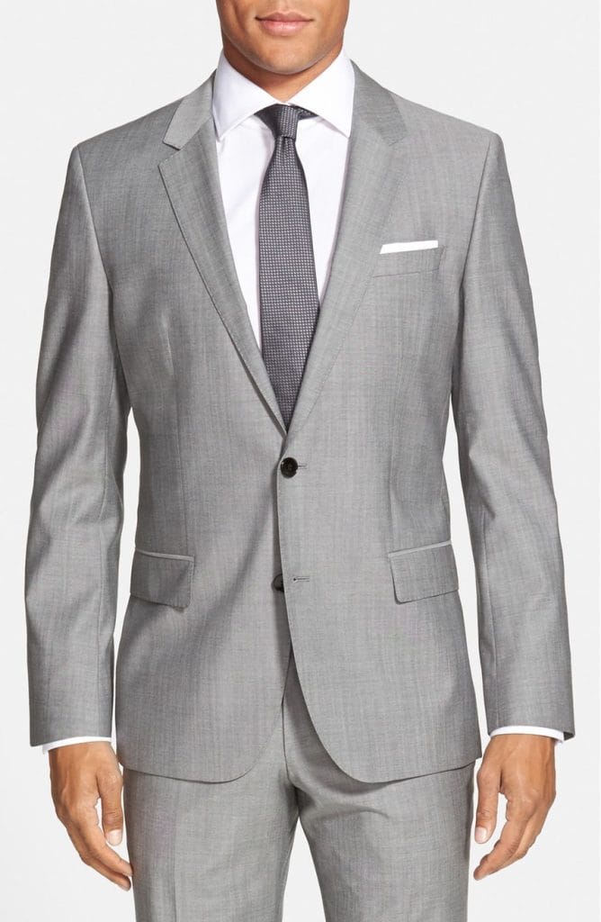 Men's 2 Button Silk & Wool Suit Custom Made