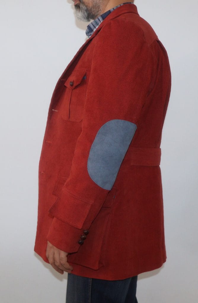 4th Doctor rust/oxblood corduroy jacket for Tom Baker cosplay