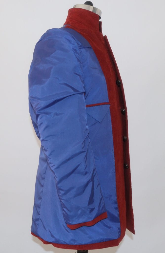 4th Doctor rust/oxblood corduroy jacket for Tom Baker cosplay